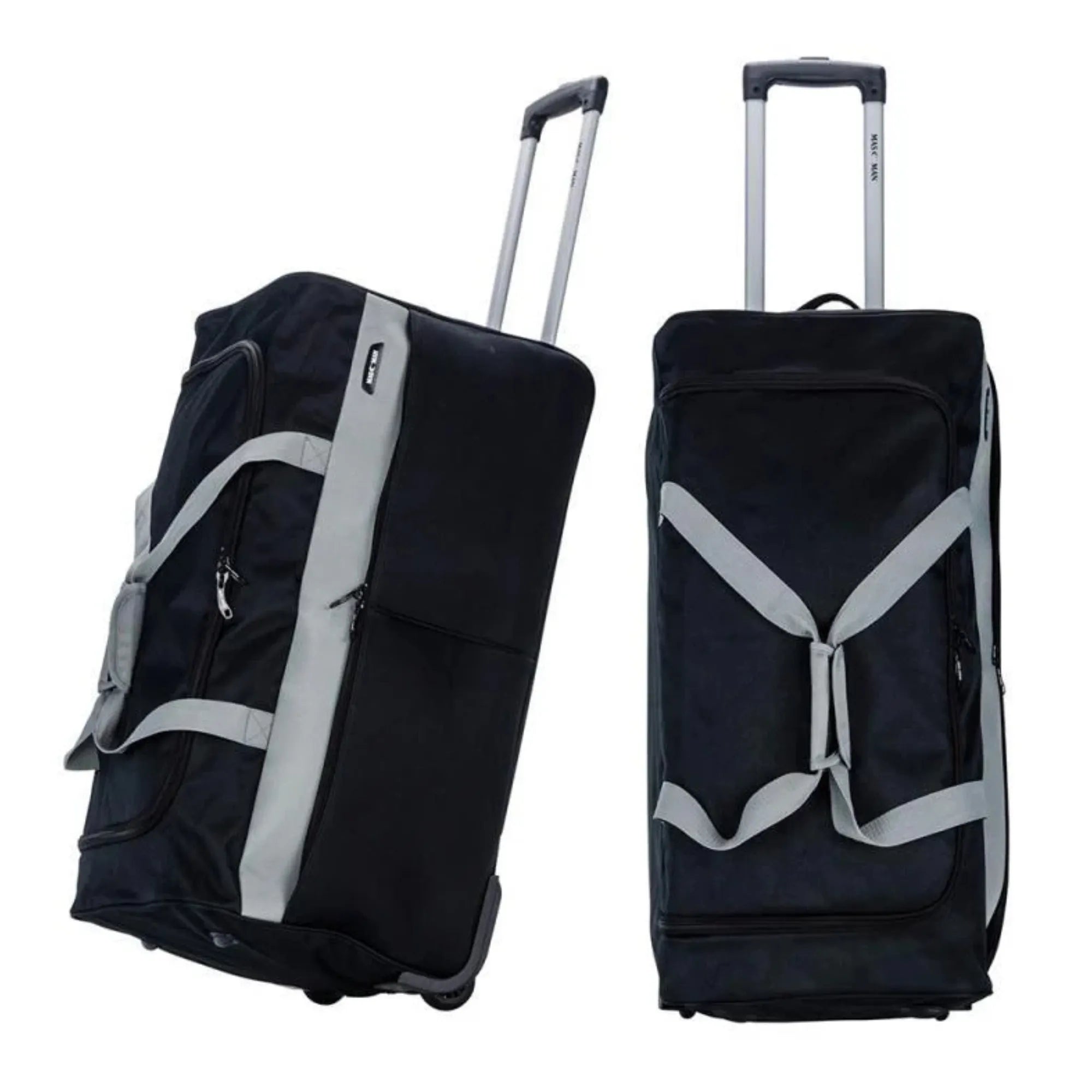 Masman Lightweight Wheeled Travel Duffel – Roller Holdall Bag (20"–40")