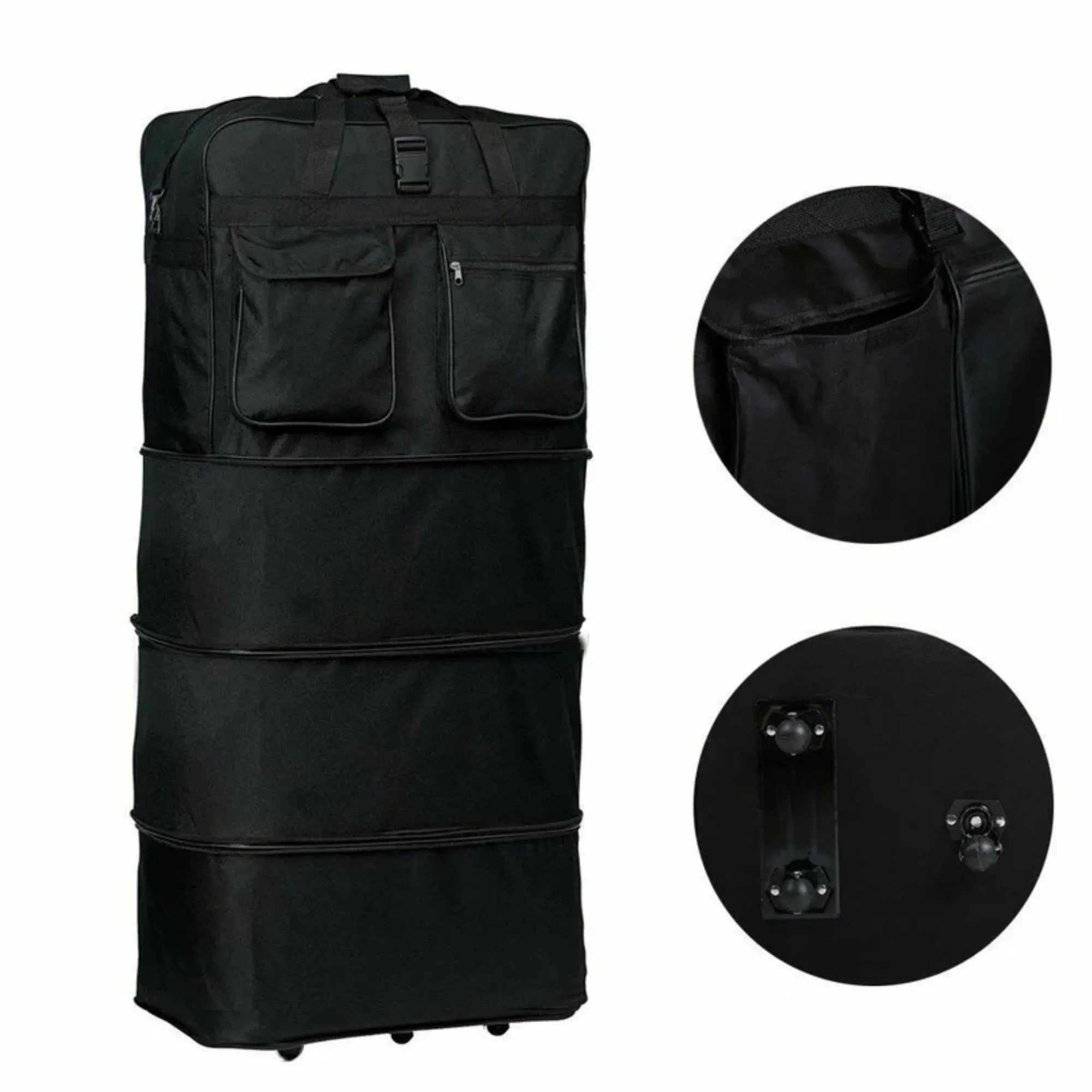 Masman 6-Wheel Cargo Zipping Bag – Heavy-Duty Folding Luggage